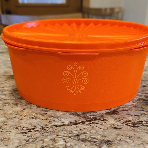 Tupperware | Kitchen | Vintage Orange Tupperware Container | Poshmark